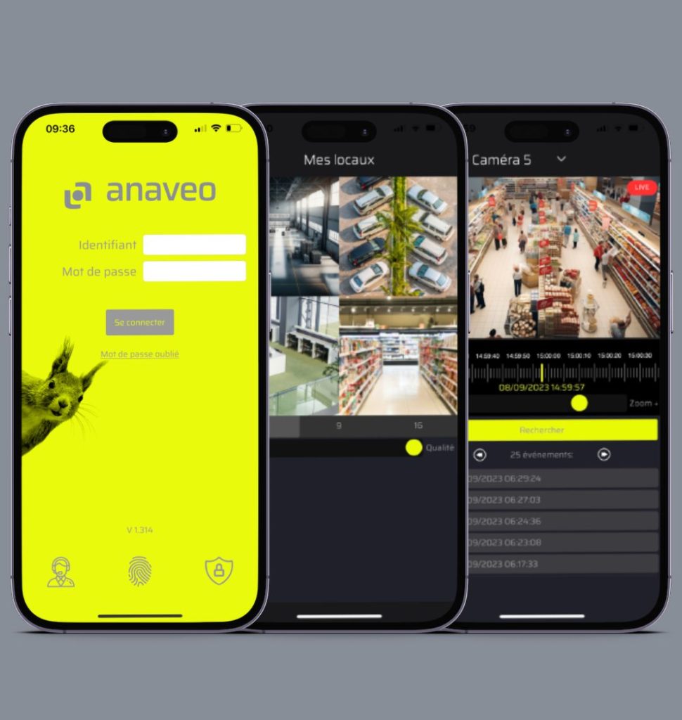 Mobile video surveillance app - ANAVEO